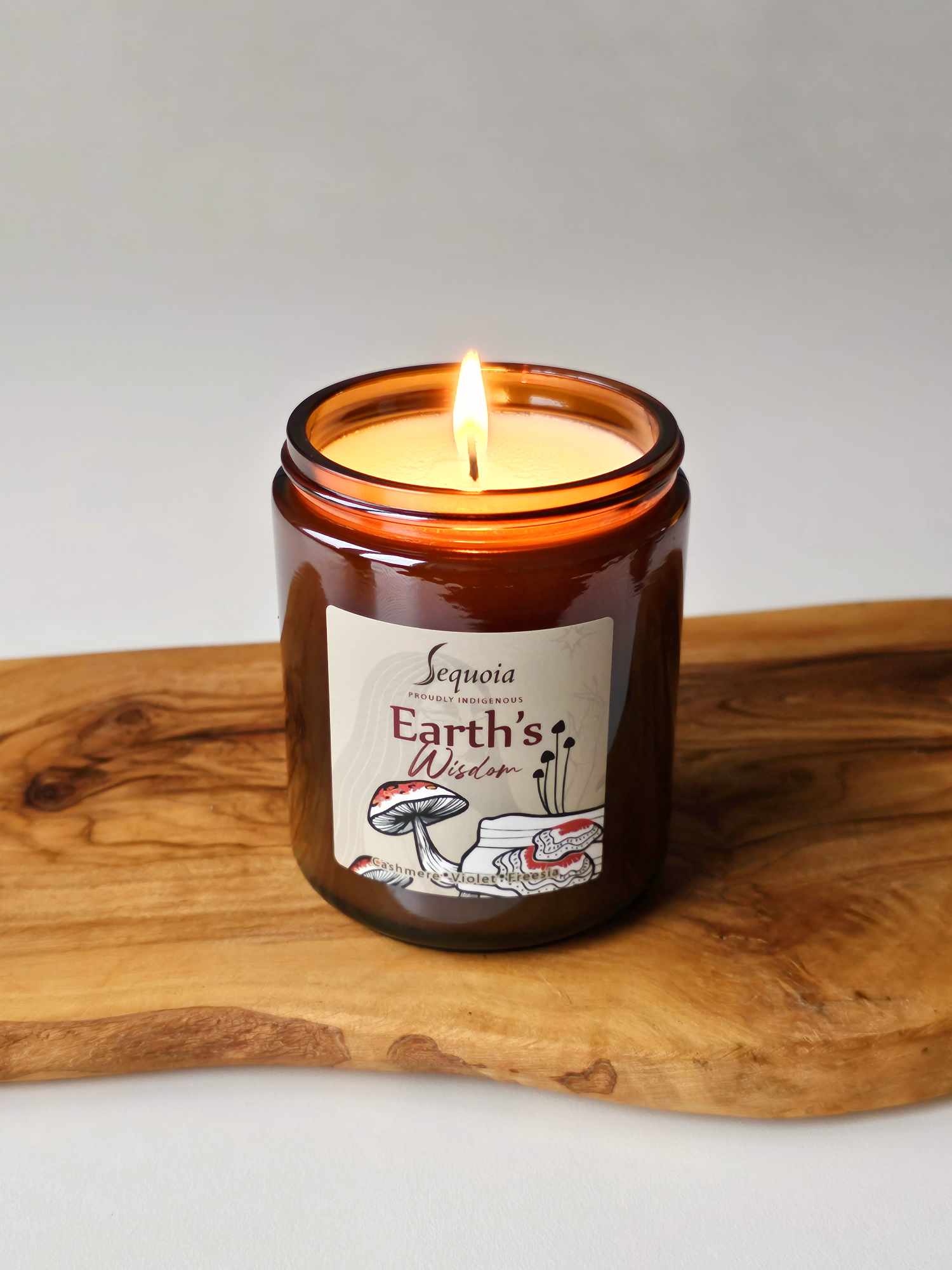 Amber Glass Candles – Sequoia Proudly Indigenous